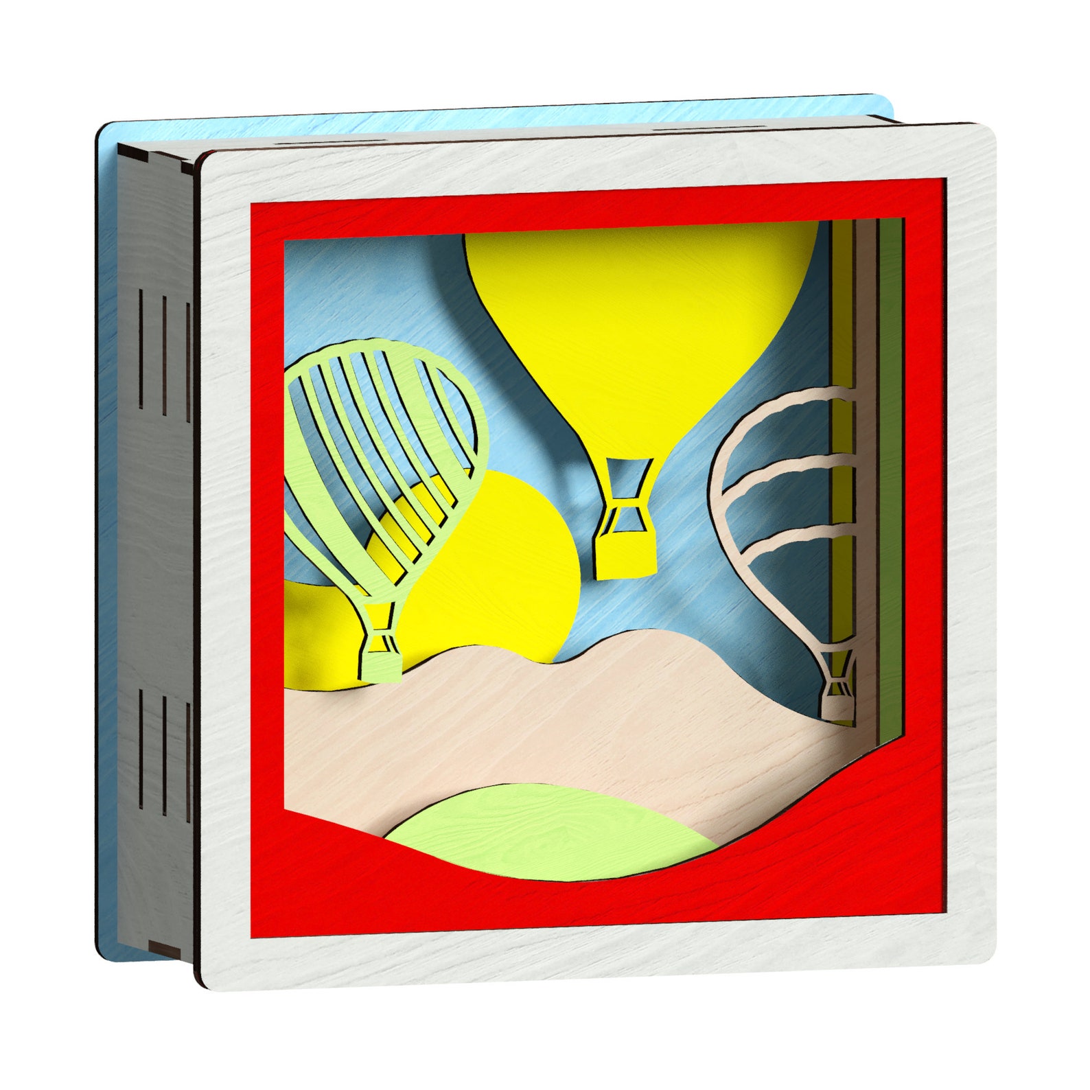 Light Box Hot Air Balloon Laser Cut Files - Etsy
