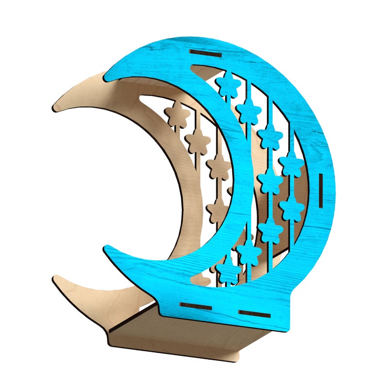 Moon Centerpiece, Laser Cut Files - Svg+dxf+pdf+ai+cdr+eps - Laser ...