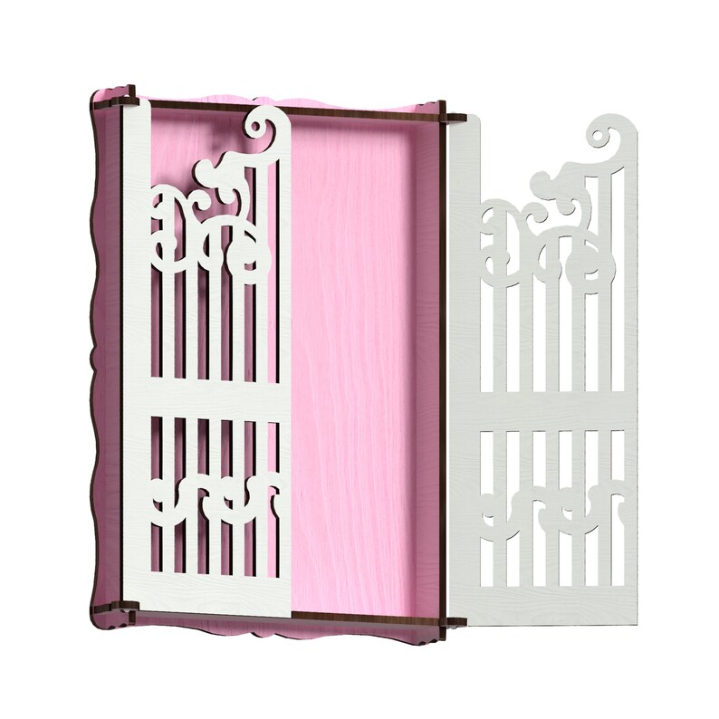 Wedding Invitation Box Gate Laser Cut Files | Etsy