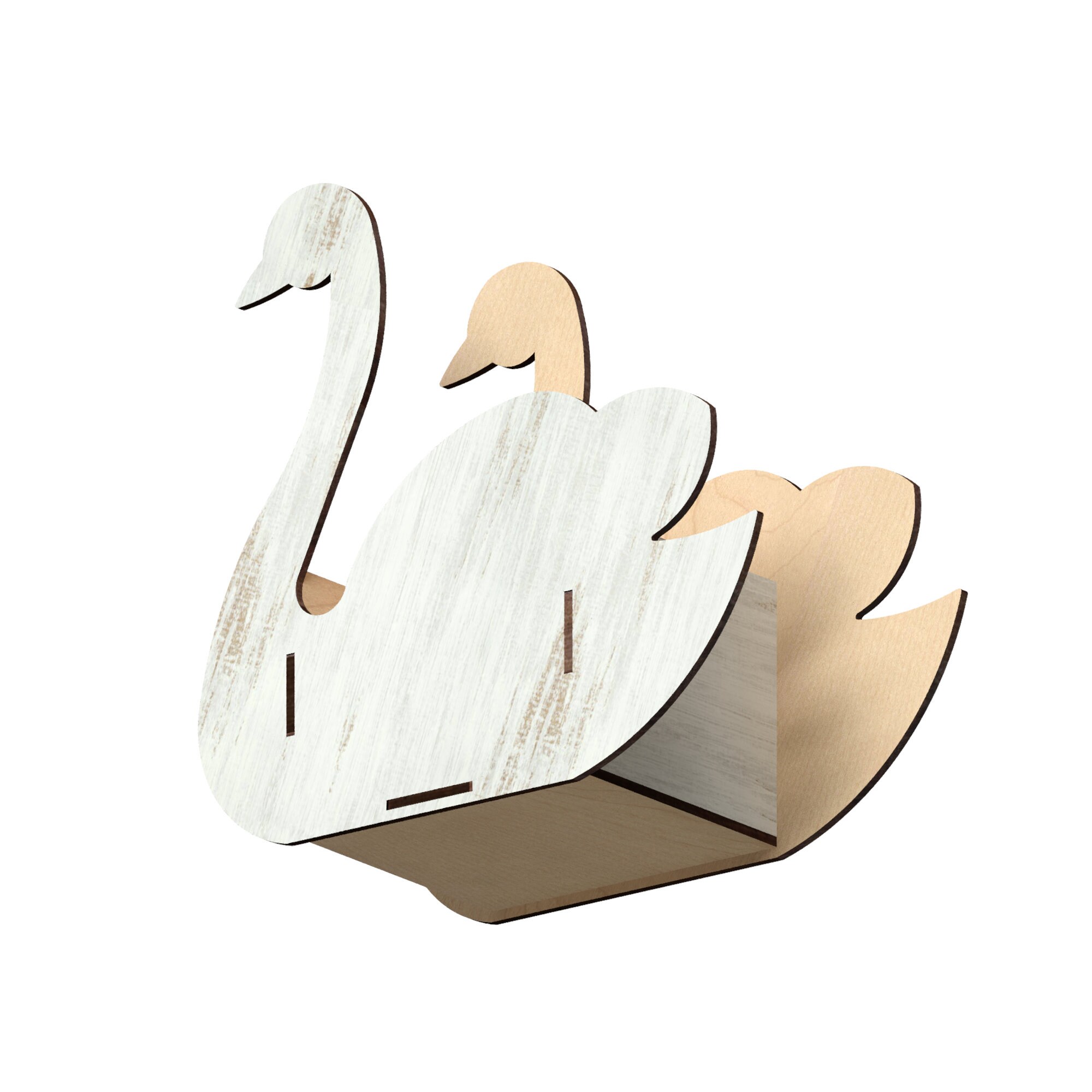 Swan Box Pattern Vector for Laser Cutting CNCsvglaser cut | Etsy