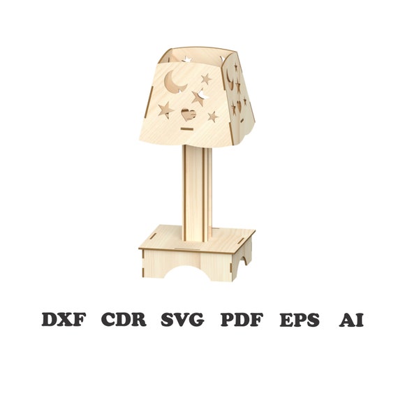 Decorative Lamp Laser Cut Files SvgDxfPdfAiCdrEps | Etsy