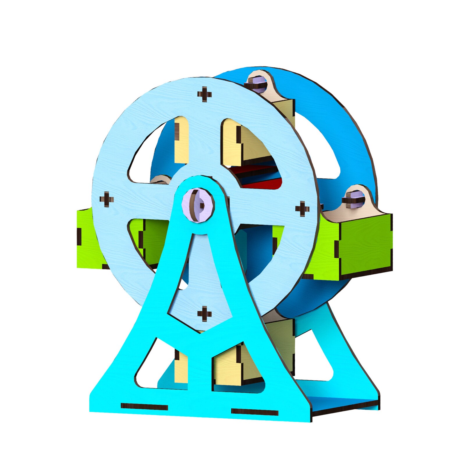 Mini Ferris Wheellaser Cut Files Laser Cut Template Vector | Etsy