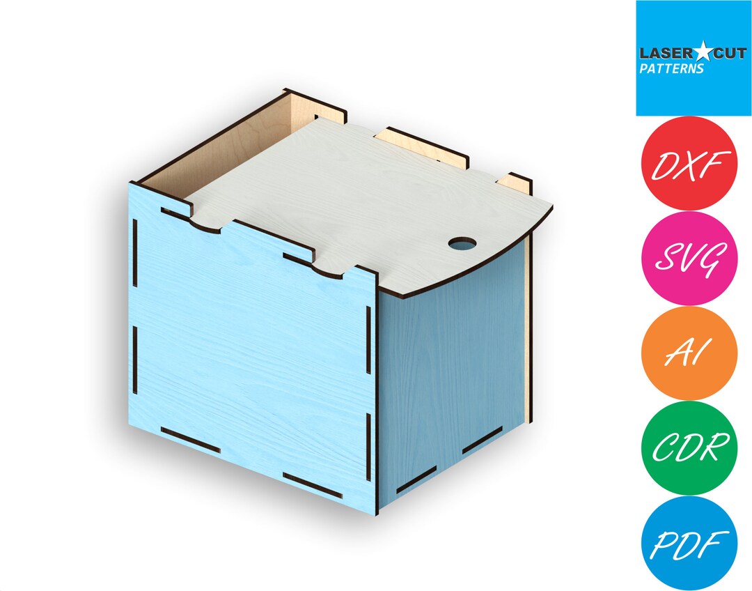 Box With Sliding Lid Laser Cut Files Laser Cut Template - Etsy
