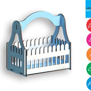 Flower Box Laser Cut Files Svgdxfpdfaicdreps Laser - Etsy