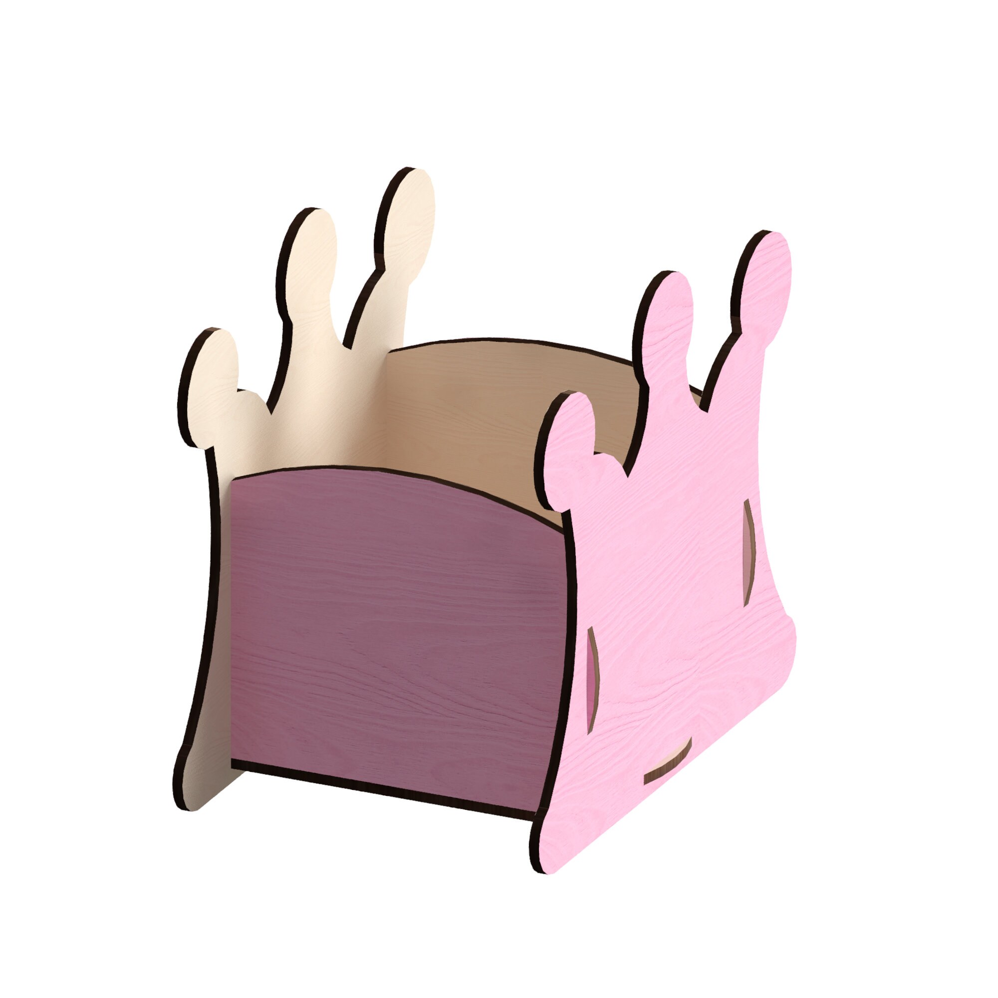 Crown Boxlaser Cut Files Laser Cut Template Vector for | Etsy