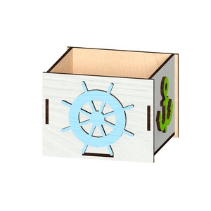 Navy Box, Pattern Vector for Laser Cutting Cnc,svg,laser Cut Template ...