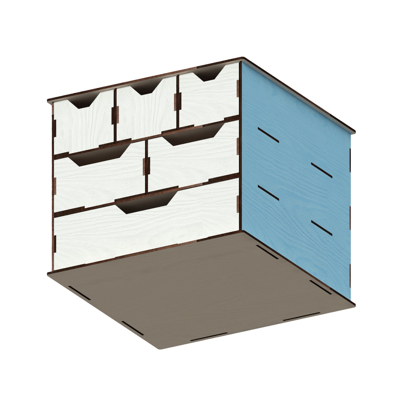 Drawer Organizer Laser Cut Files SvgDxfPdfAiCdrEps | Etsy