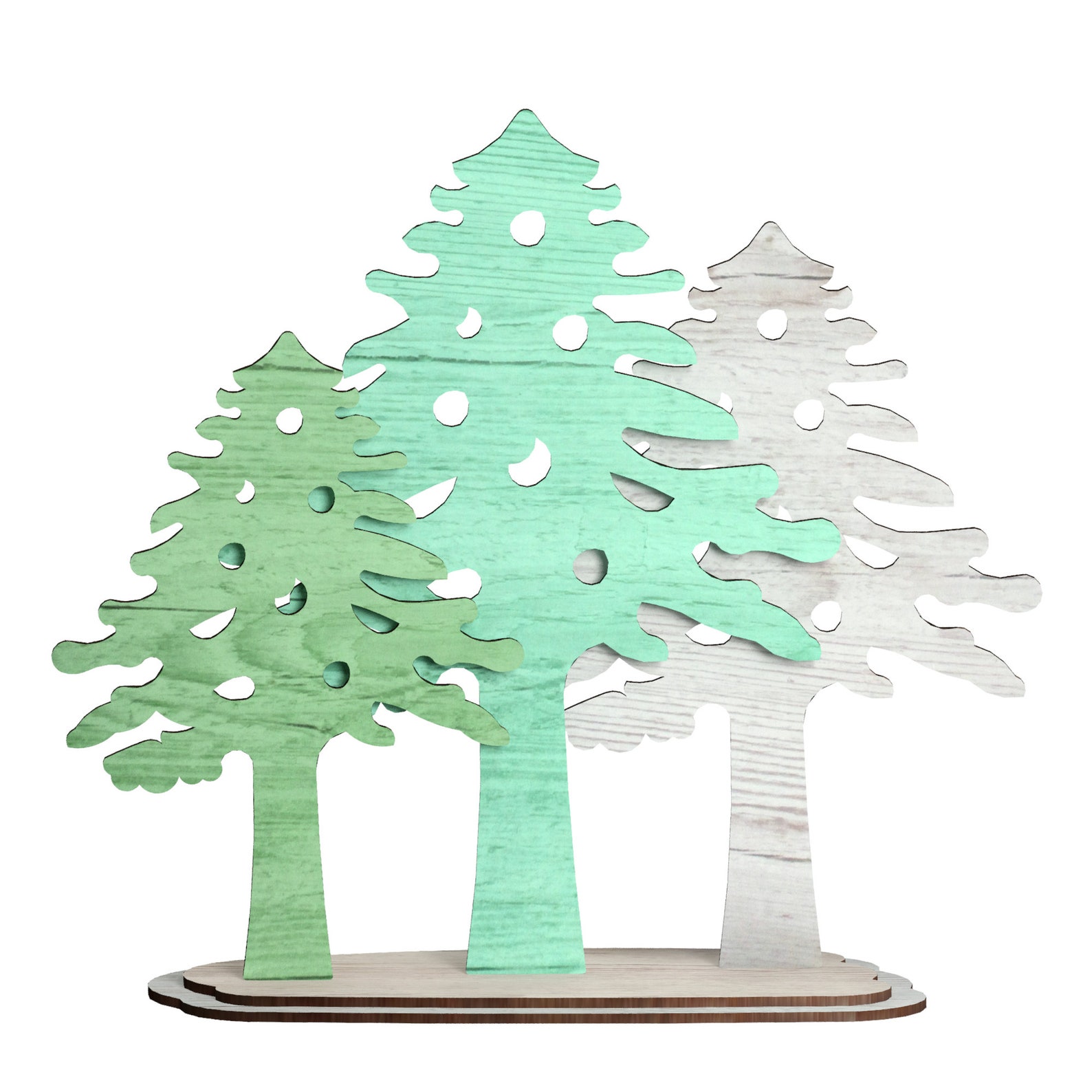 Christmas Trees Laser Cut Files Svgdxfpdfaicdreps - Etsy
