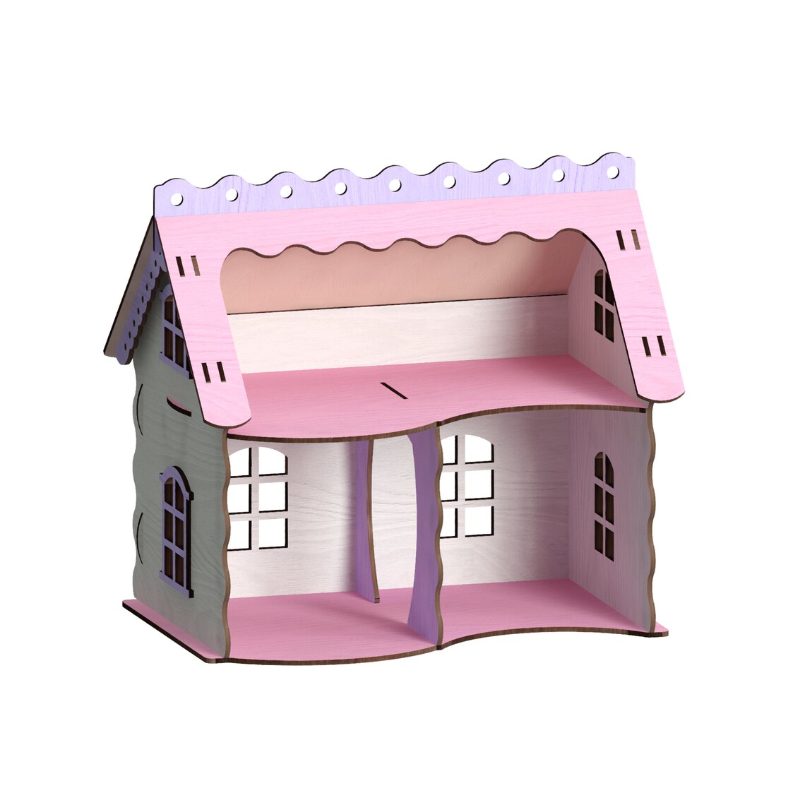 Little Cottage Dollhouse Laser Cut Files | Etsy