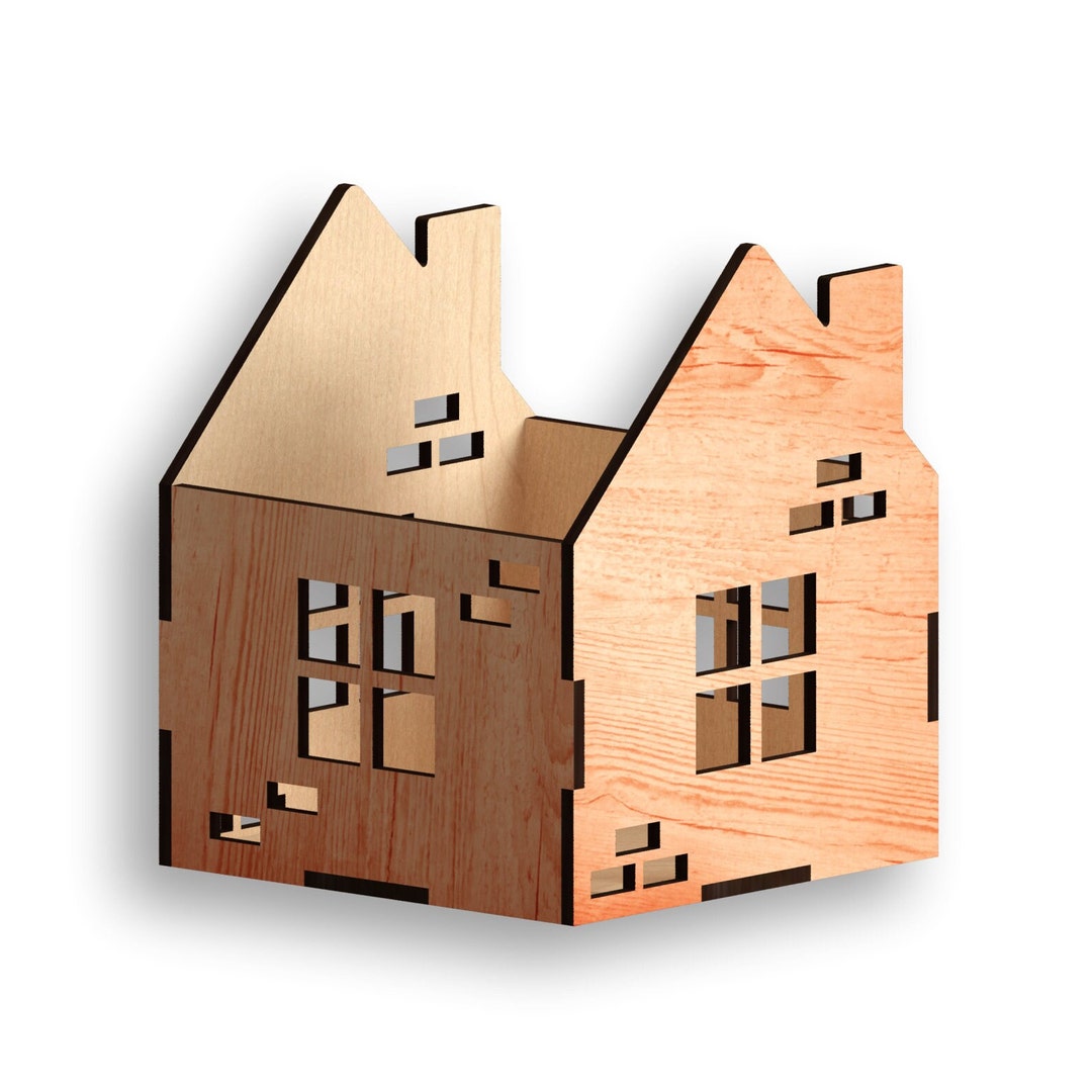 House Box, Laser Cut Files, Laser Cut Template, Laser Cut Pattern ...
