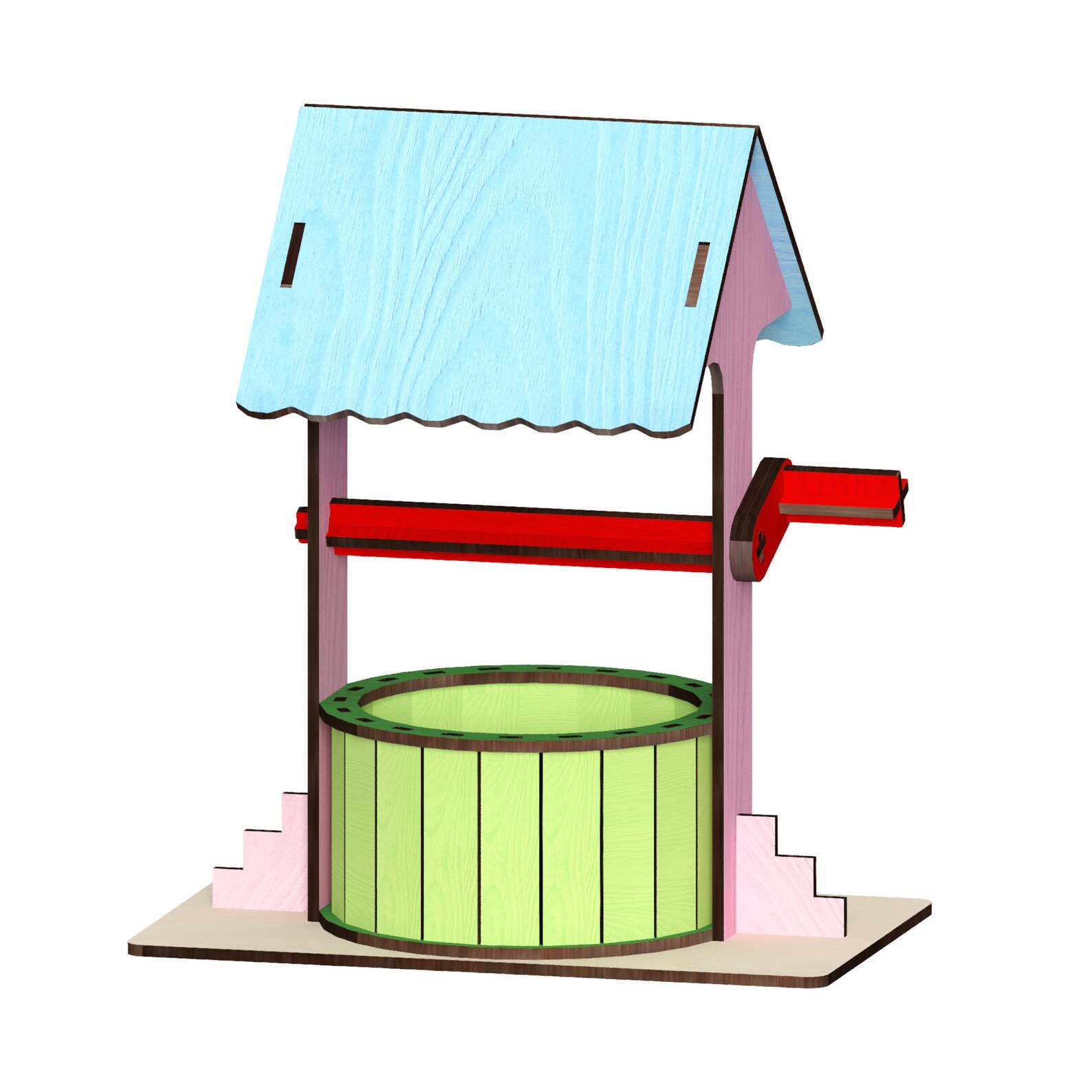 Well Centerpiece Laser Cut Files Svgdxfpdfaicdreps - Etsy