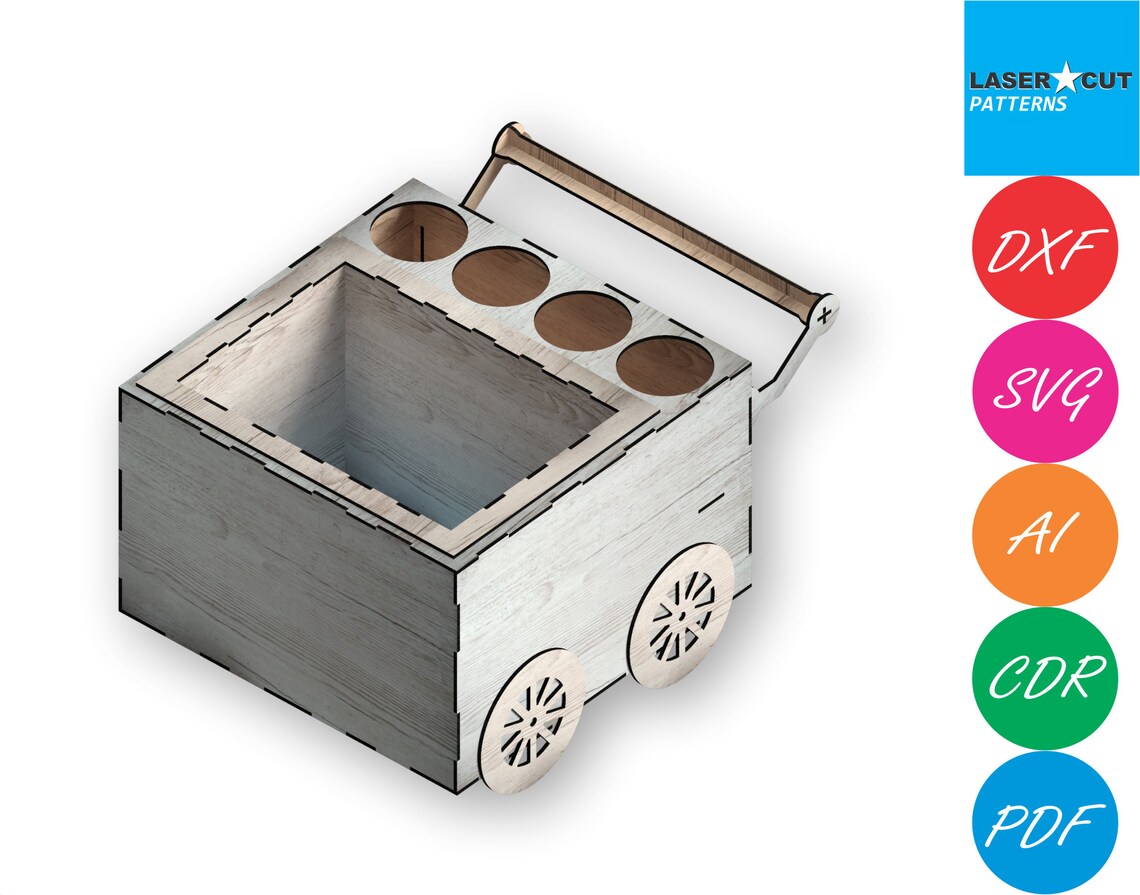 Beer Cart Laser Cut Files Laser Cut Template Laser Cut - Etsy