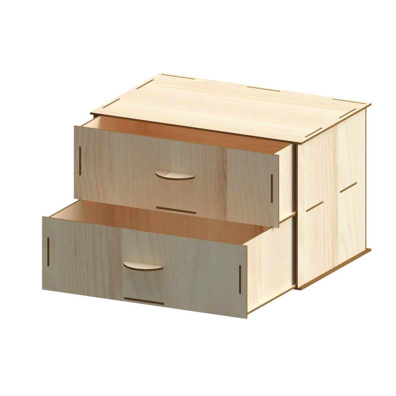 Drawer Laser Cut Files SvgDxfPdfAiCdrEps laser Files | Etsy