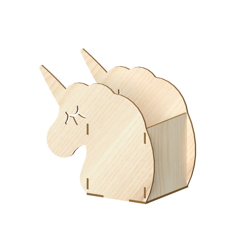 Unicorn BoxLaser Cut Files laser cut template Vector for | Etsy