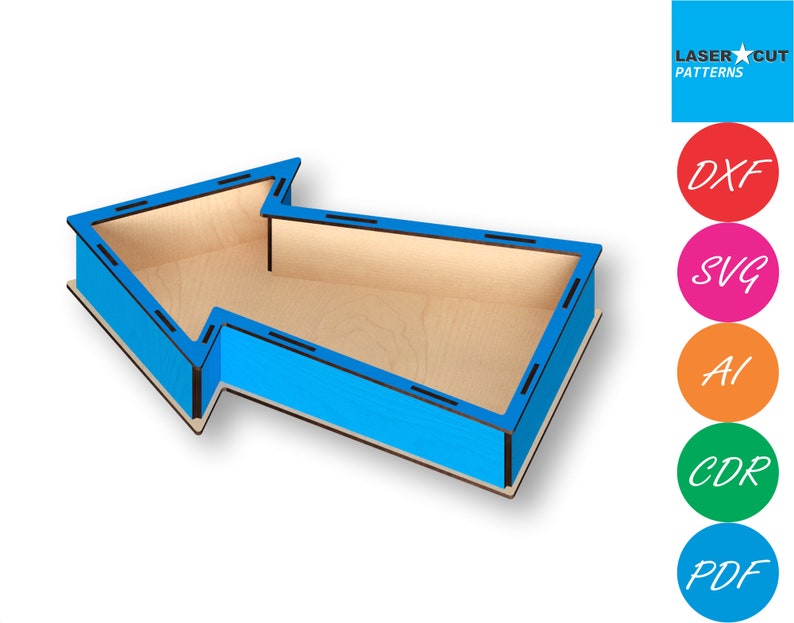 Arrow Box Laser Cut Files Laser Cut Template Laser Cut | Etsy