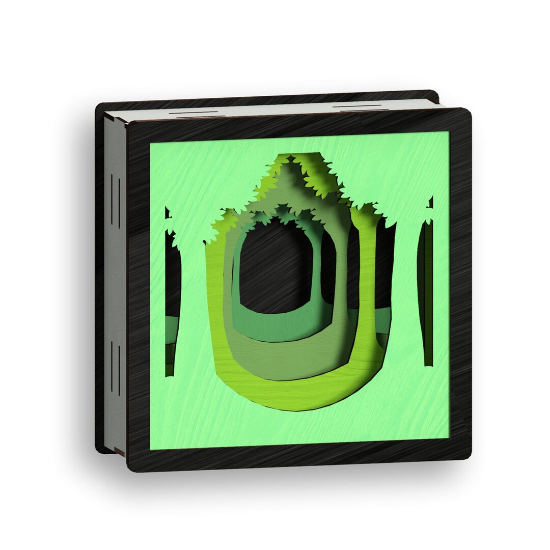 Light Box Tree Tunnel, Laser Cut Files Svgdxfpdfaicdreps Laser Files ...