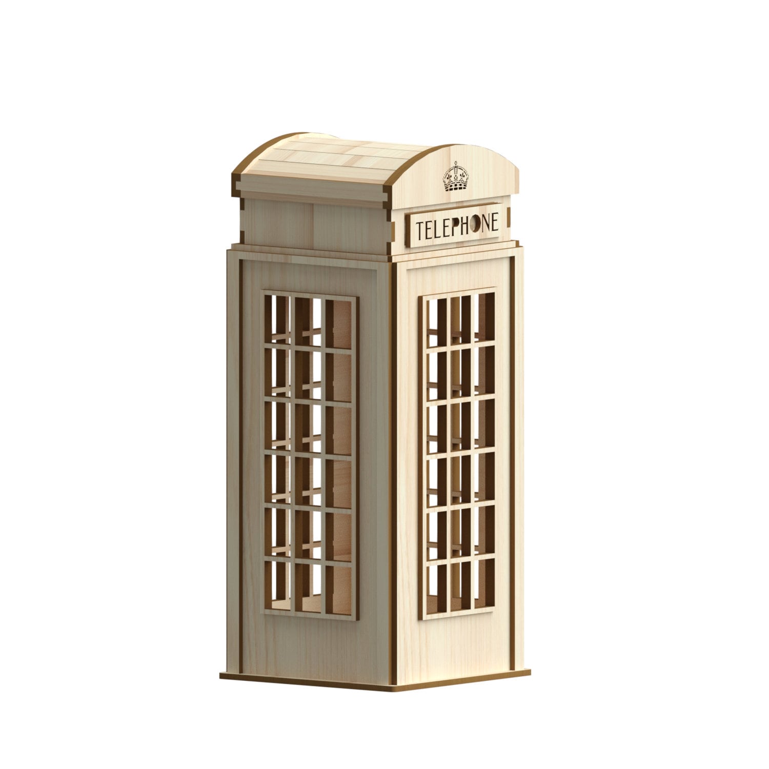 Telephone Box Laser Cut Files laser cut template laser cut | Etsy