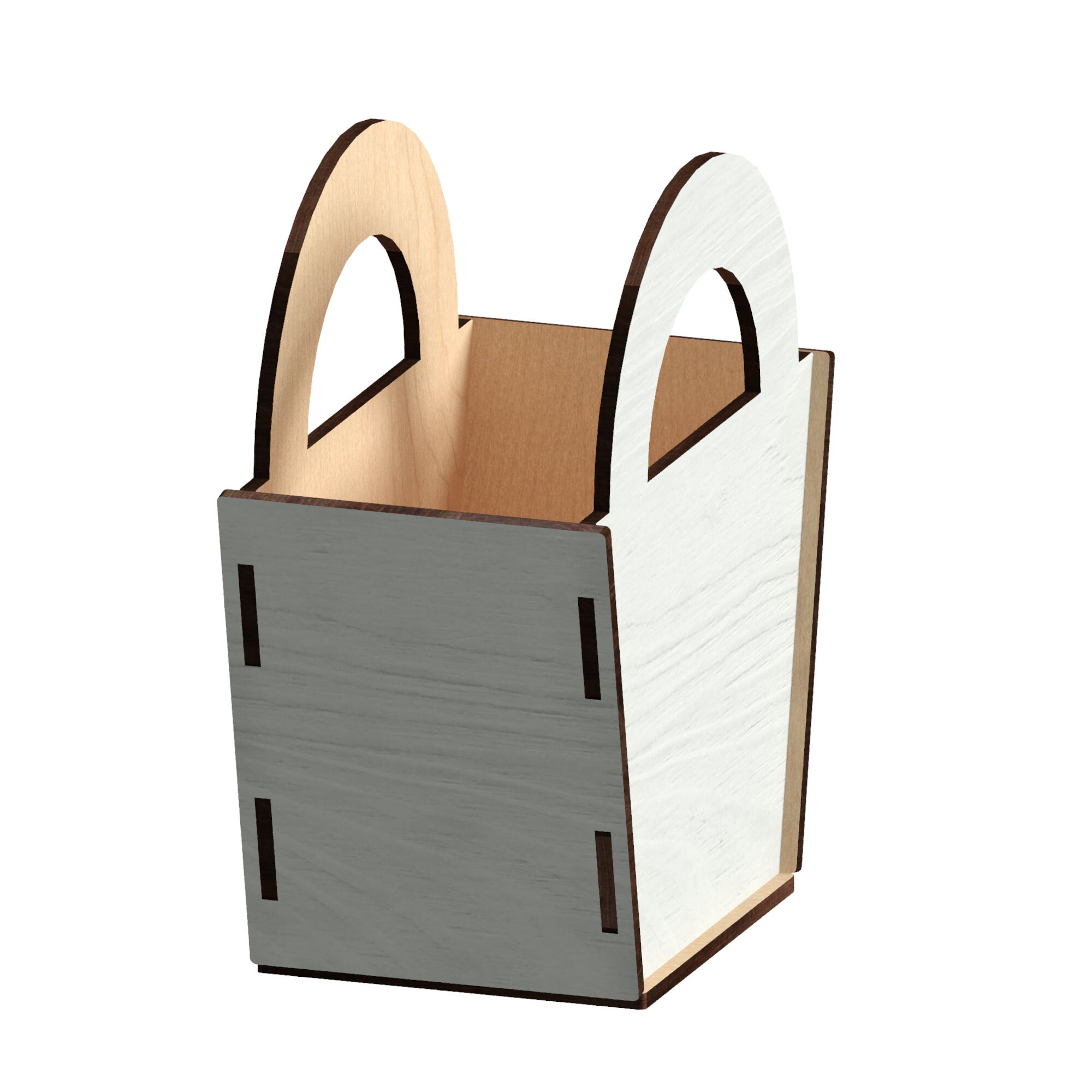 Laser Cut Bag Box Pattern: CNC Vector Template (digital Download) - Etsy