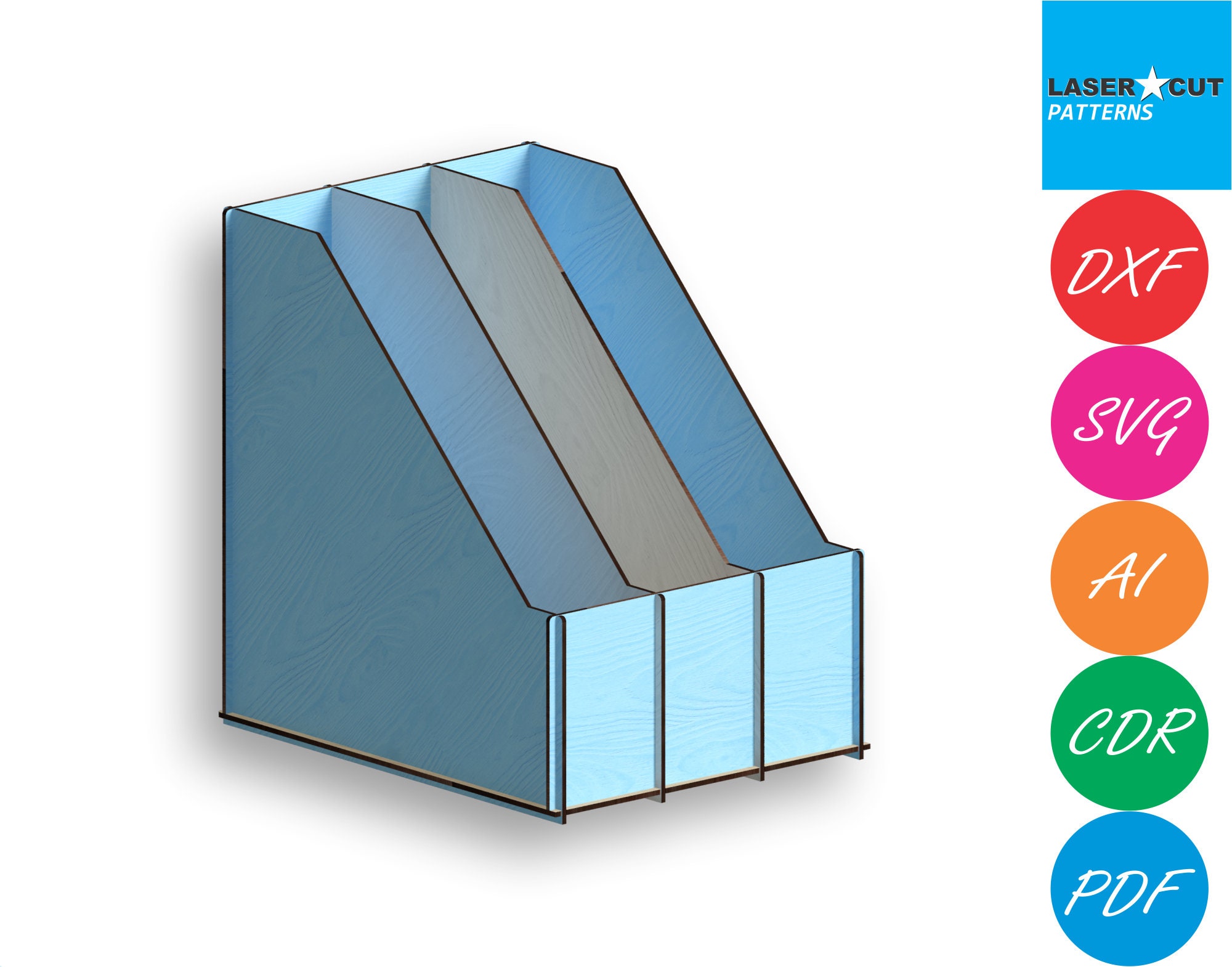 File Holderlaser Cut Files Svgdxfpdfaicdreps Laser | Etsy