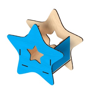Star Box,laser Cut Files, Laser Cut Template, Vector for Laser, Laser ...