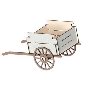 Cart,laser Cut Files, Laser Cut Template, Vector for Laser, Laser Cut ...