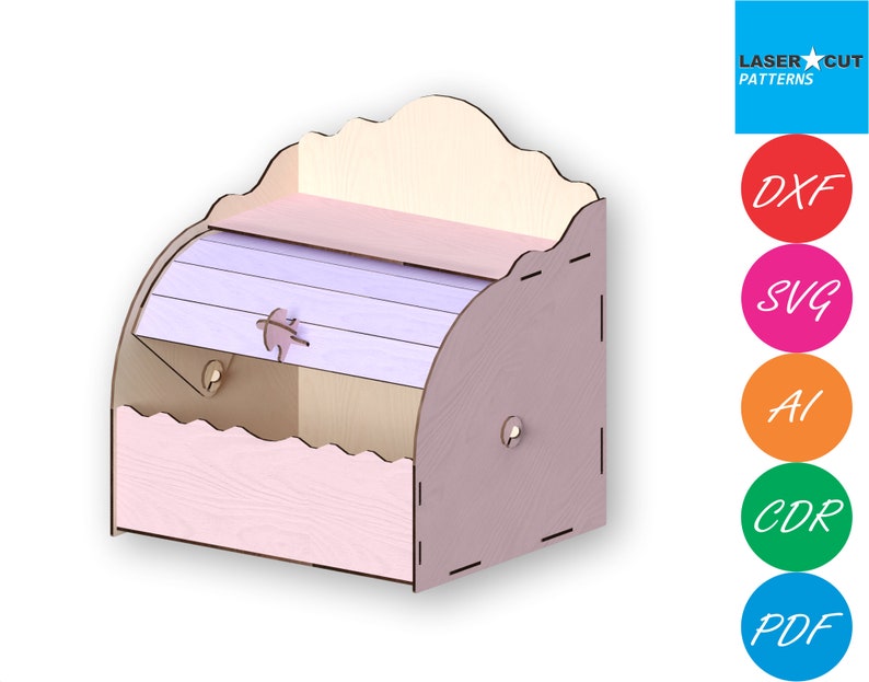 Breadbox Laser Cut Files Laser Cut Template Laser Cut | Etsy