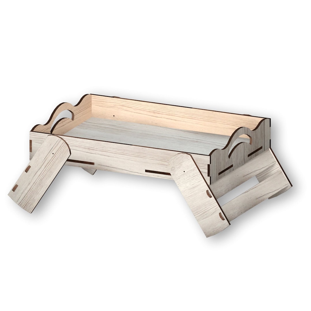 Breakfast Tray Stand, Laser Cut Files, Laser Cut Template, Vector for ...