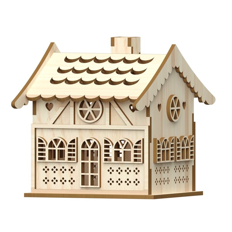 Large Nightlight house Laser Cut Files | Etsy