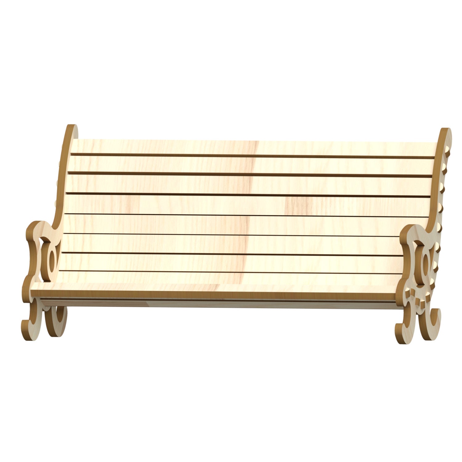 Park BenchfurnitureLaser Cut Files SvgDxfPdfAiCdrEps | Etsy