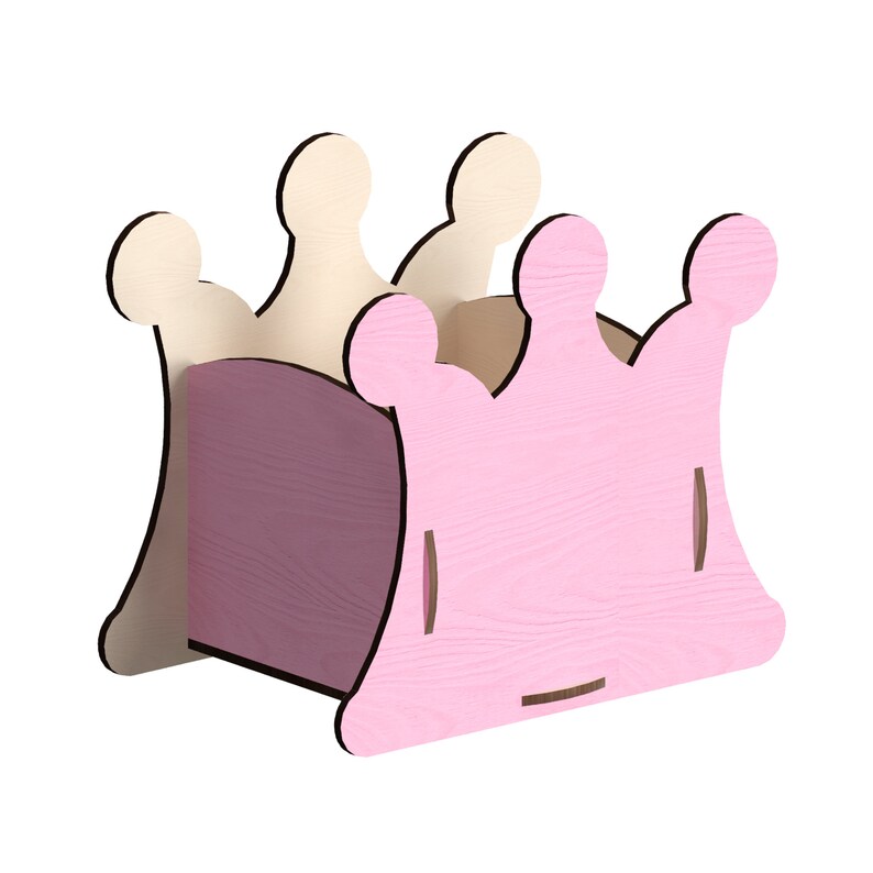 Crown Boxlaser Cut Files Laser Cut Template Vector for - Etsy