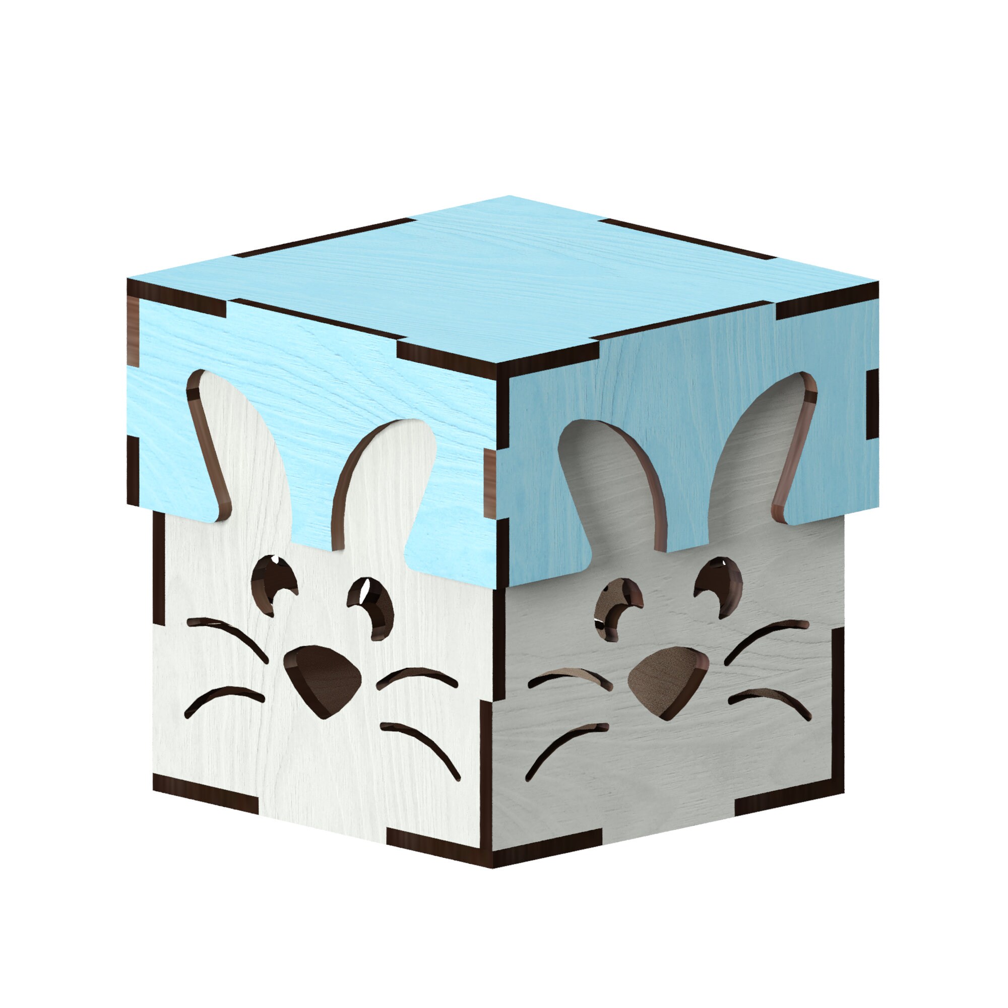 Laser Cut Rabbit Box Template: Vector Files (3mm) - Etsy