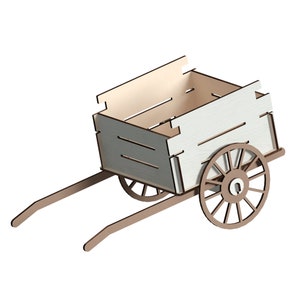 Cart,laser Cut Files, Laser Cut Template, Vector for Laser, Laser Cut ...