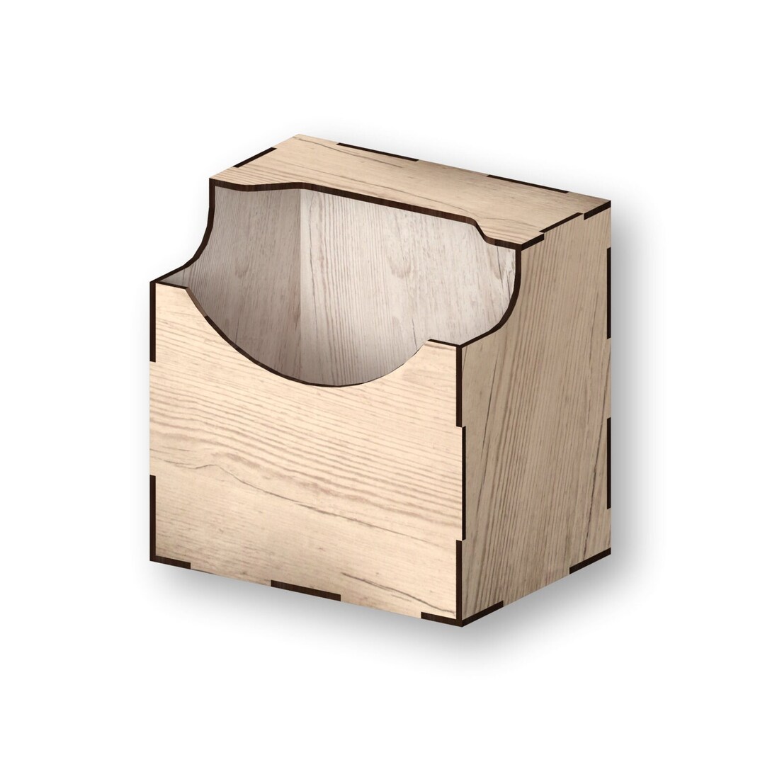 Napkin Holder Laser Cut Files: SVG DXF PDF (instant Download) - Etsy