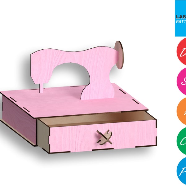 Laser Cut Sewing Box - Etsy