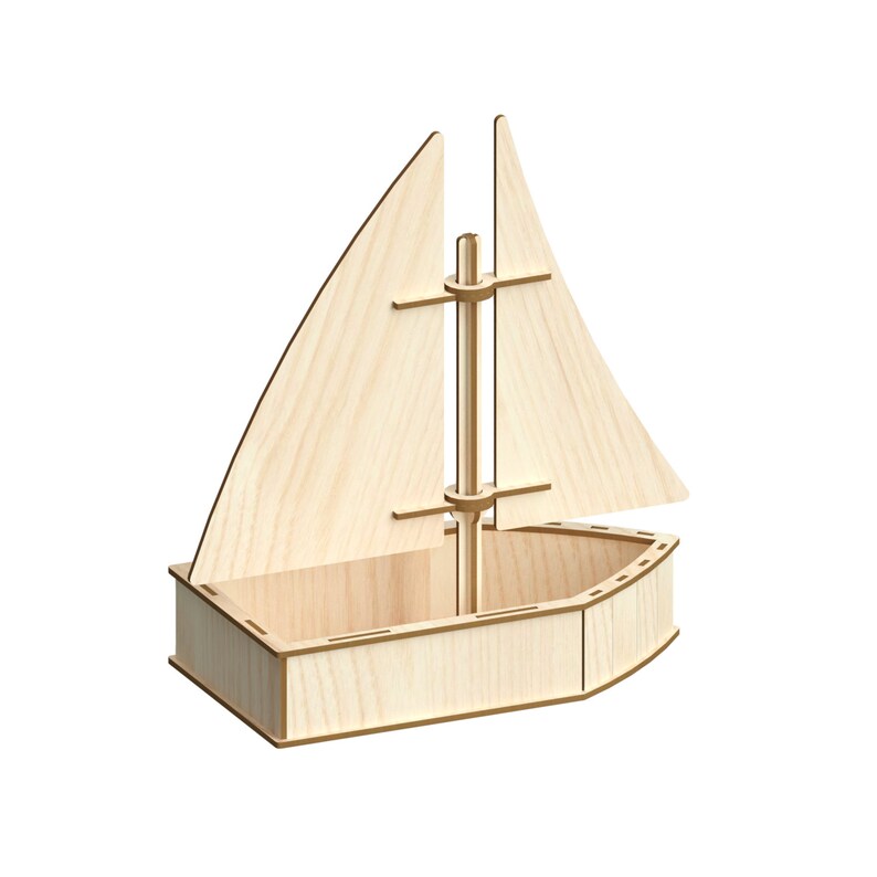 Little Sailboat Laser Cut Files SvgDxfPdfAiCdrEps | Etsy