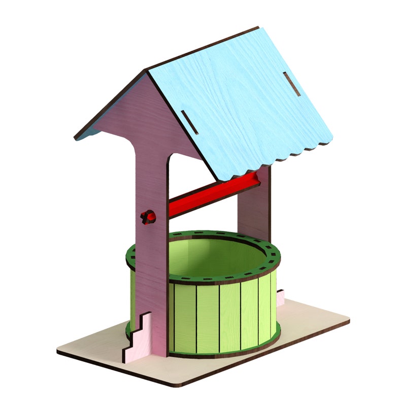 Well Centerpiece Laser Cut Files Svgdxfpdfaicdreps - Etsy