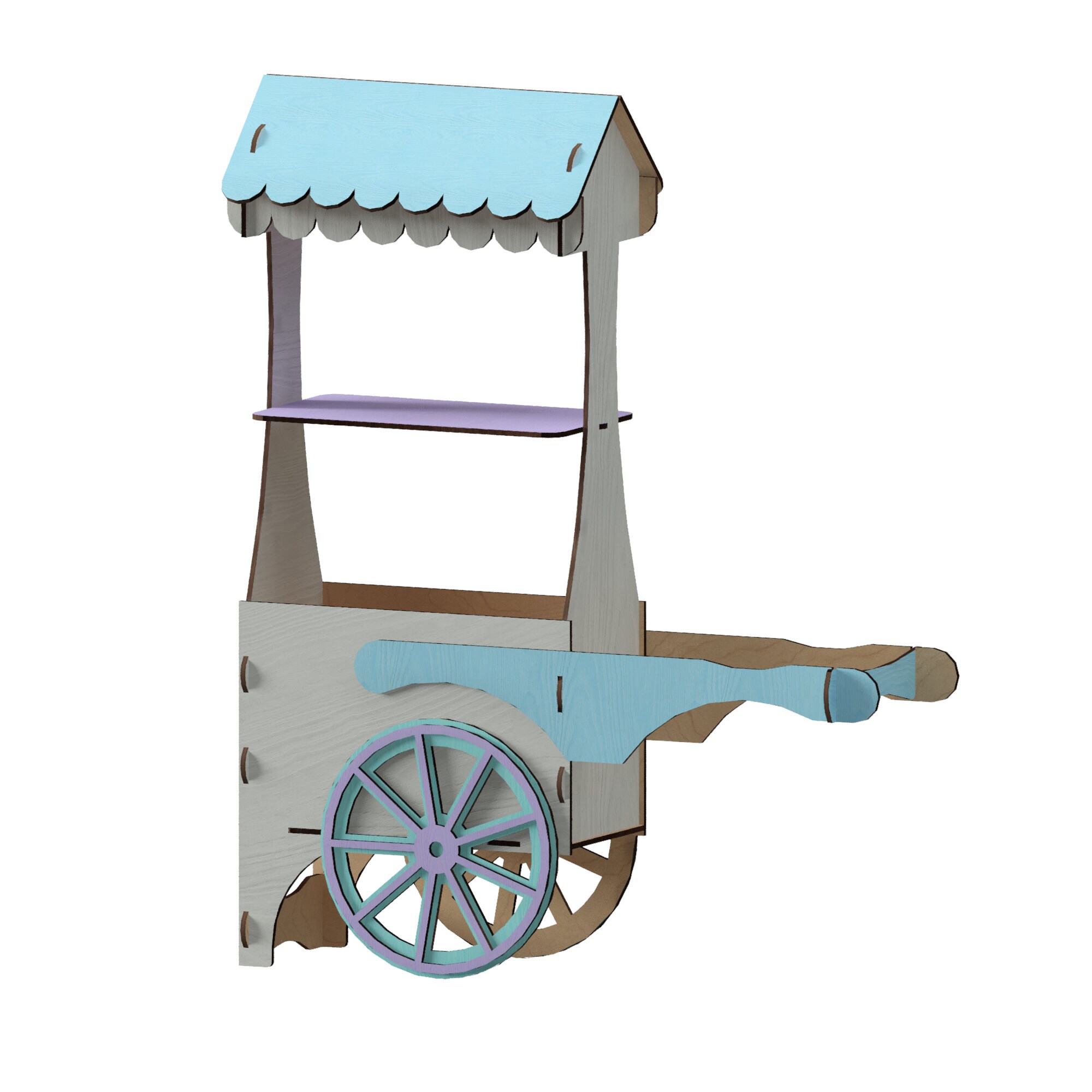 Candy Cartlaser Cut Files Laser Cut Template Vector for - Etsy