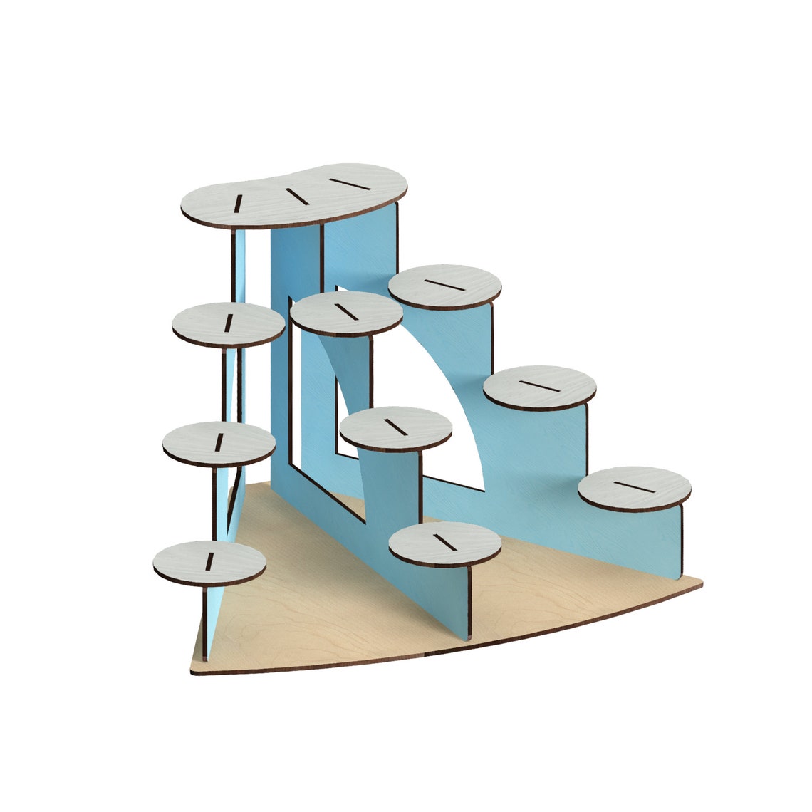 Laser Cut Cupcake Stand Template: Vector Files (digital Download) - Etsy