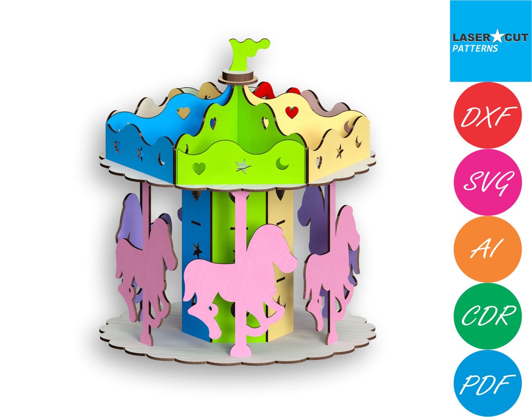 Candy Bar Carousellaser Cut Files Laser Cut Template Vector - Etsy