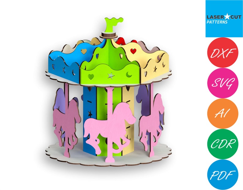 Candy Bar Carousellaser Cut Files Laser Cut Template Vector | Etsy