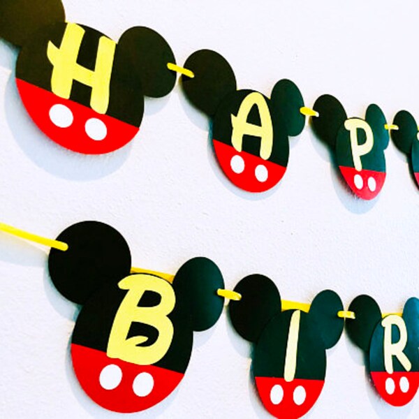 Mickey Mouse Banner - Etsy