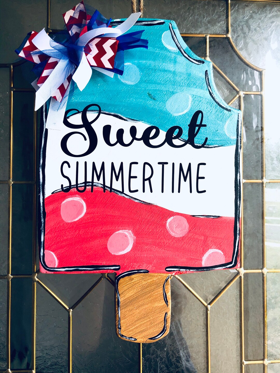 Pre Order Now Sweet Summertime Popsicle Door Hanger Wood Wreath Summer ...