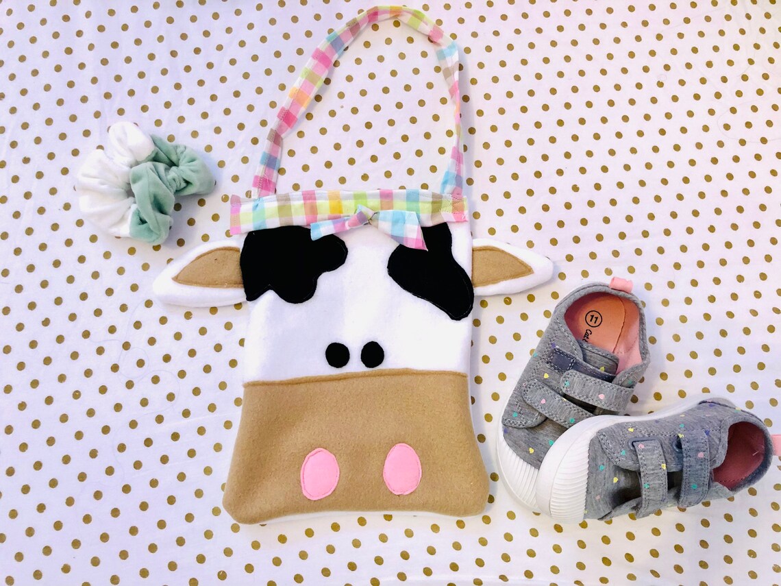 Back to School Moo Cow Tote Bag Farm Purse Halloween | Etsy