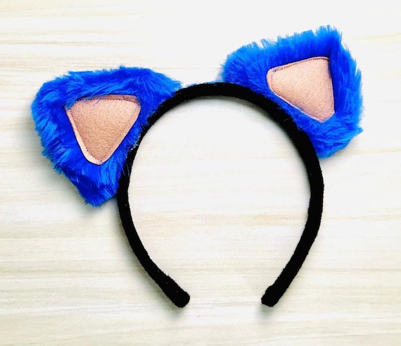 Cat Ears Inspired Sonic the Hedgehog Ears Headband Hair - Etsy