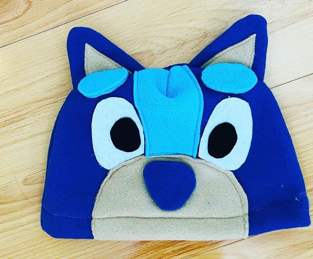 Winter Hat Bluey Inspired Fleece Hat Puppy Costume Cold Weather ...