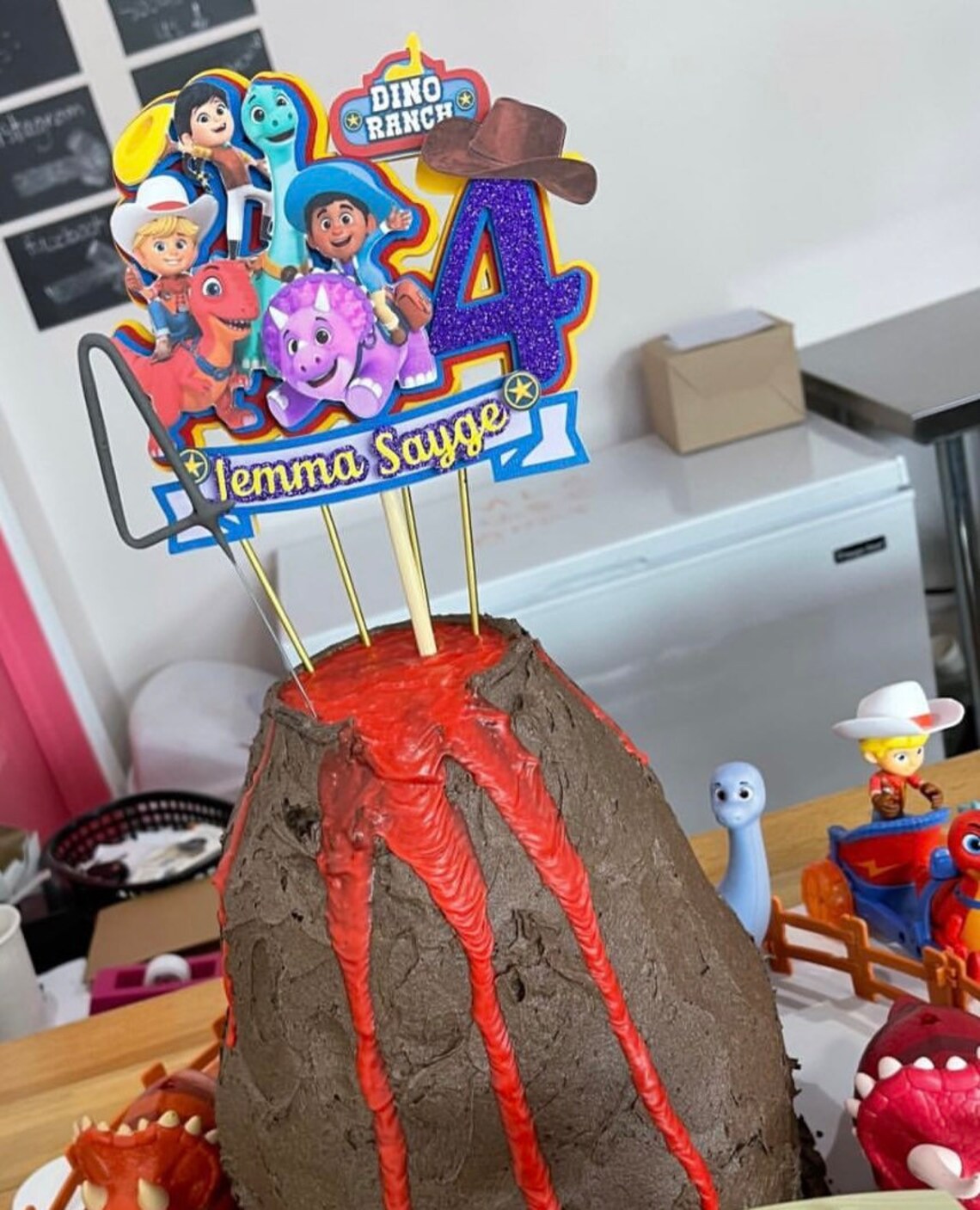 Dino Ranch Cake Topper Dino Ranch Birthday Dinosaur - Etsy