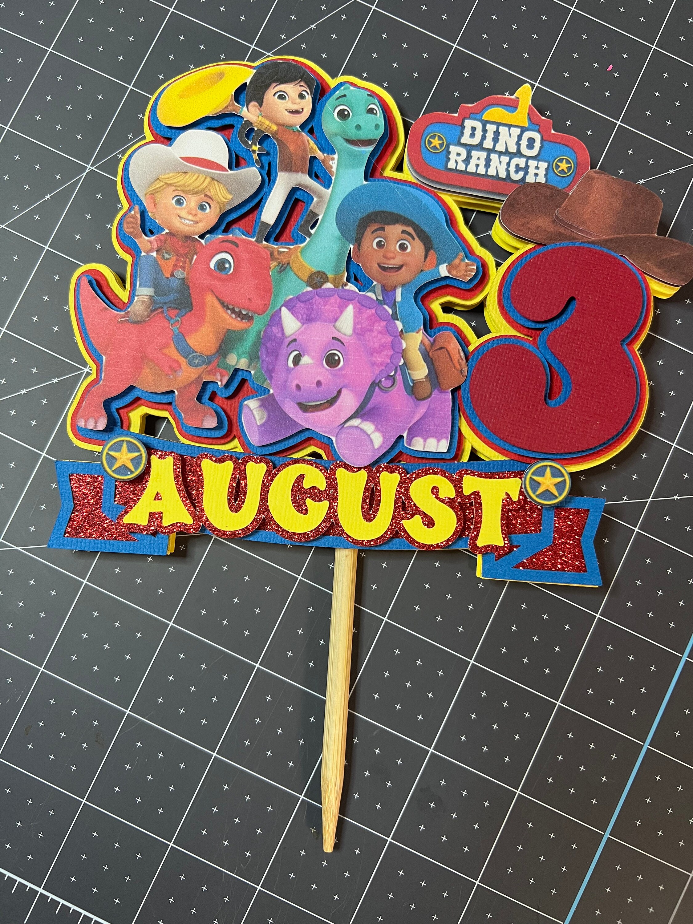 Dino Ranch Cake Topper Dino Ranch Birthday Dinosaur - Etsy Australia