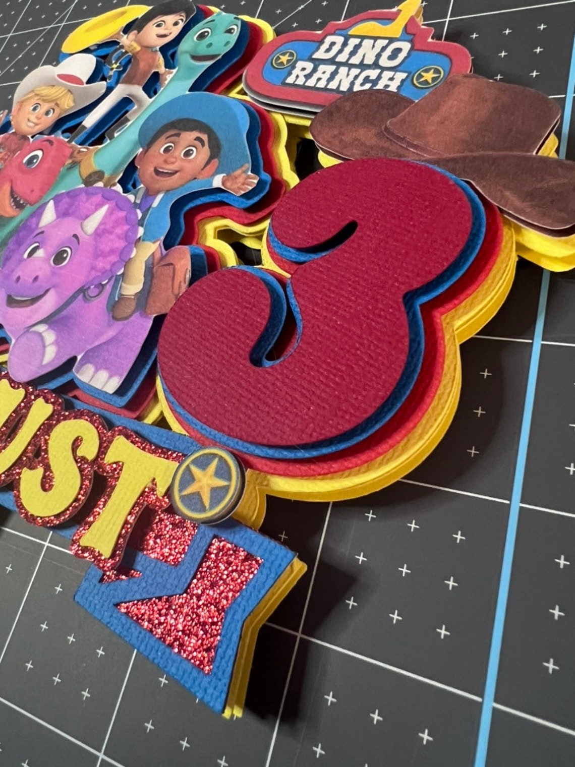 Dino Ranch Cake Topper Dino Ranch Birthday Dinosaur - Etsy