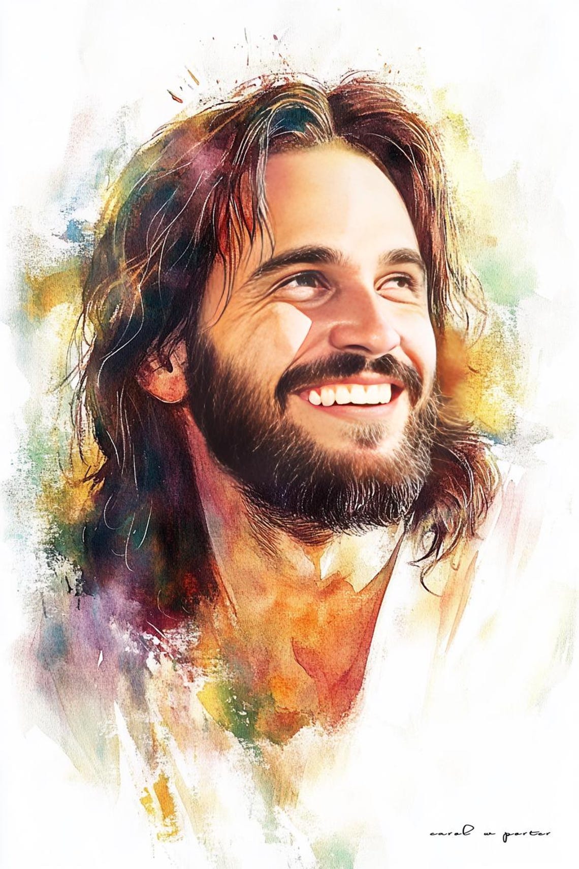 Jesus Christ Smiling Digital - Etsy