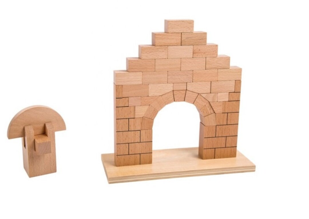 Montessori Roman Arch XLARGE Wooden Puzzle Sensorial Material ...
